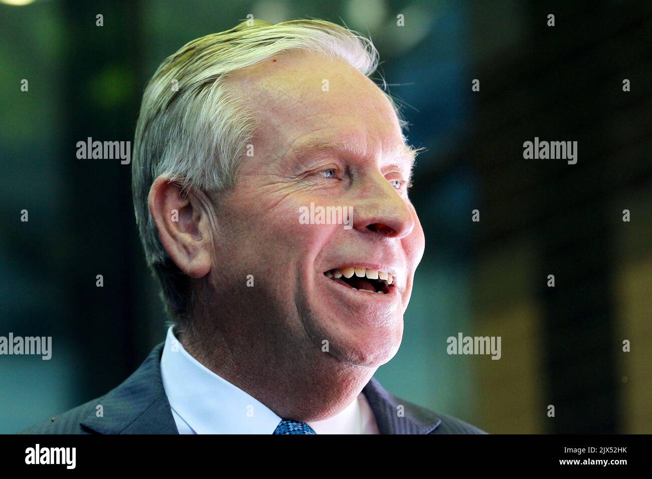 West Australian Premier Colin Barnett holds a press conference at the ...