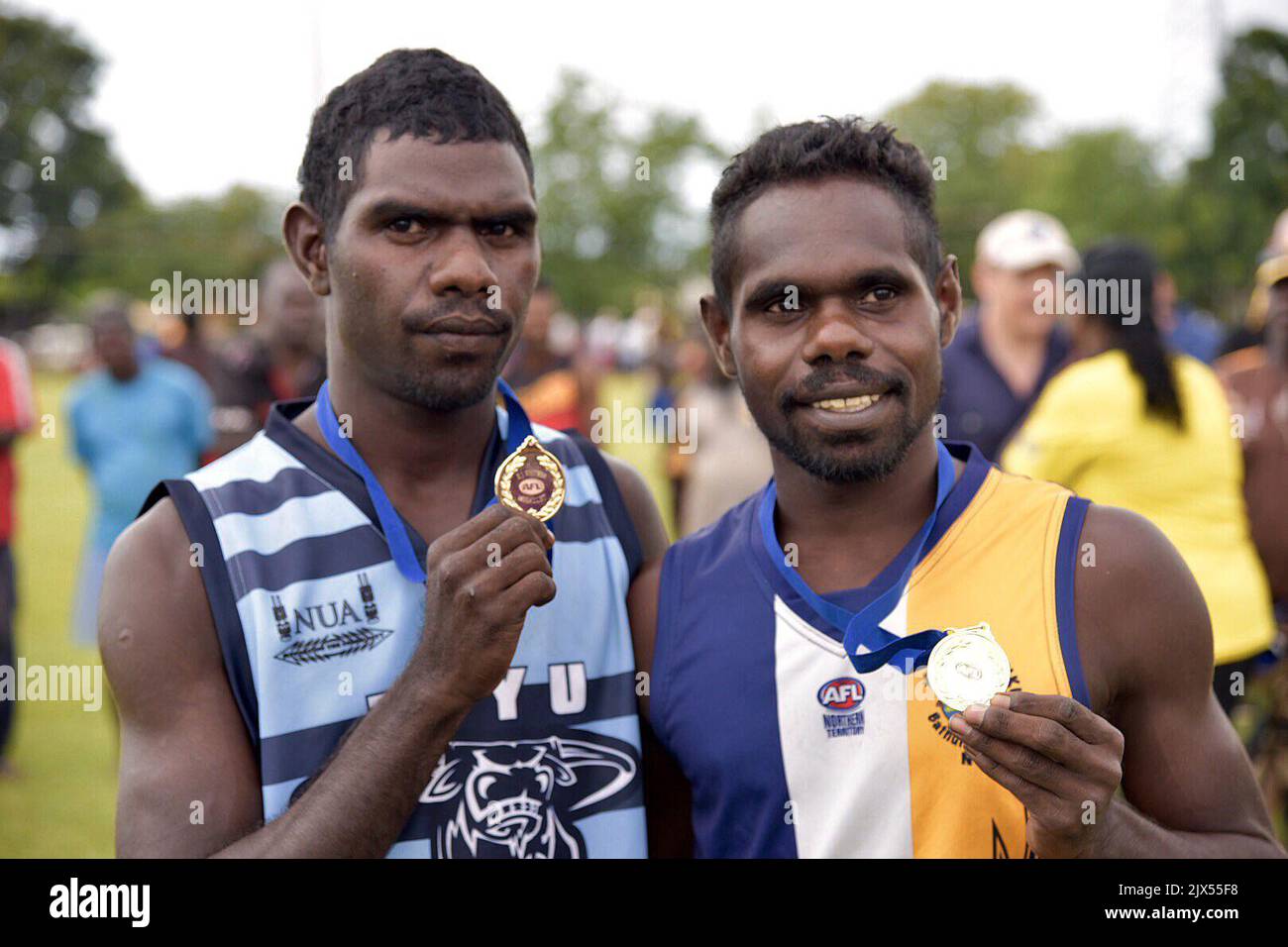 Harley Puruntatameri from the Ranku Eagles (right) and Clement ...