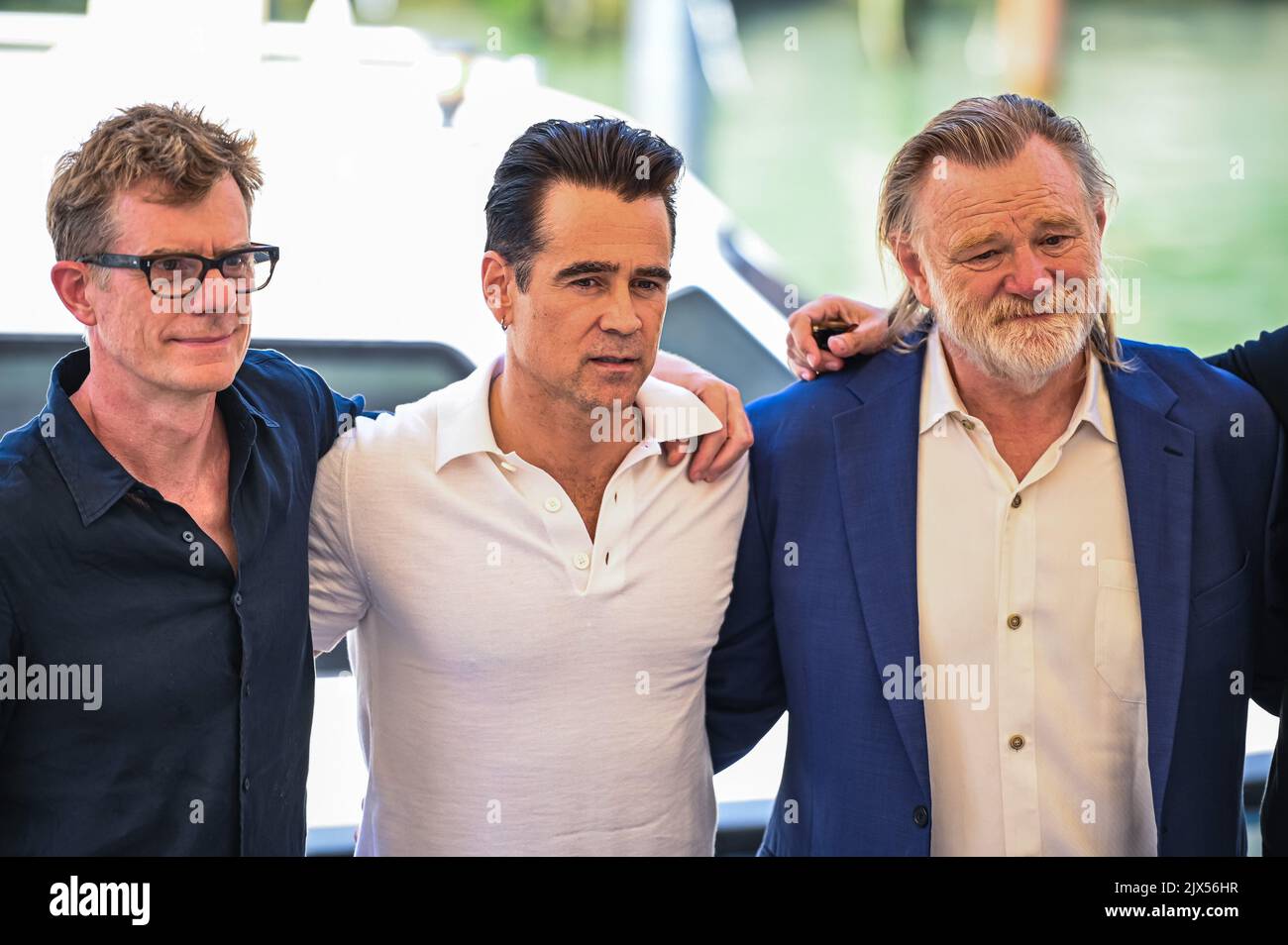 Graham Broadbent, Colin Farrell, Brendan Gleeson, arrive for the ...