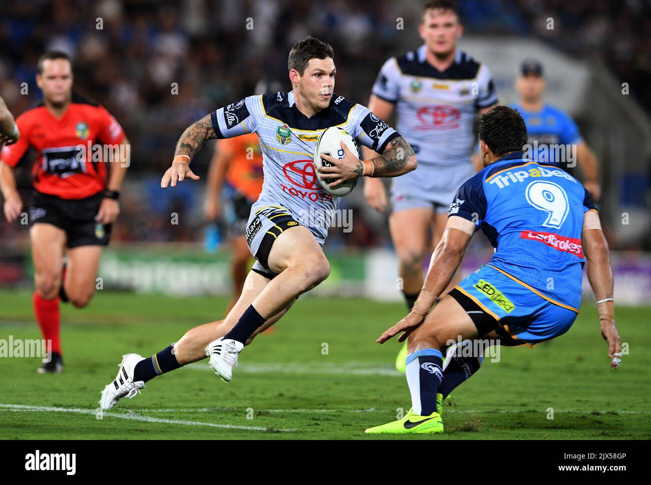 Ben Hampton of the Cowboys during the Round 4 NRL match between the ...