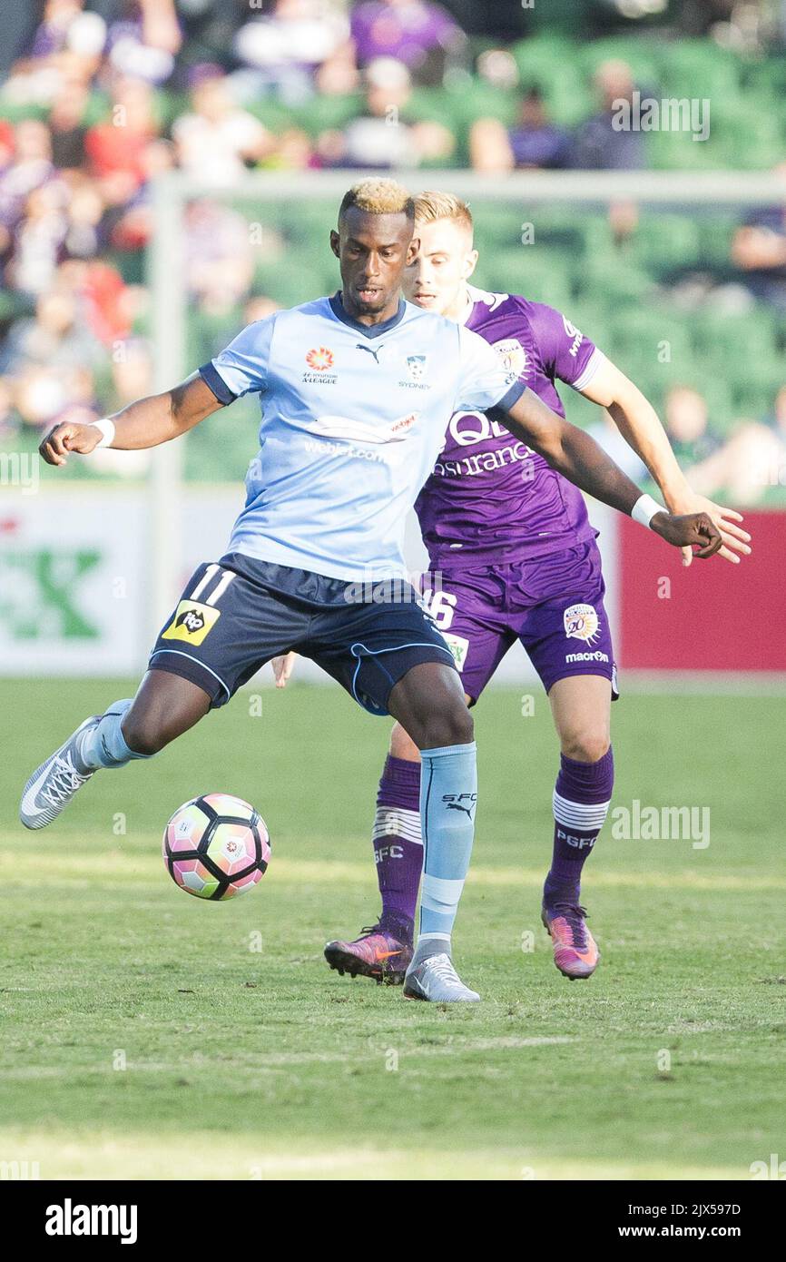 Bernie Ibini-Isei of Sydney FC during the Round 24 A-League match ...