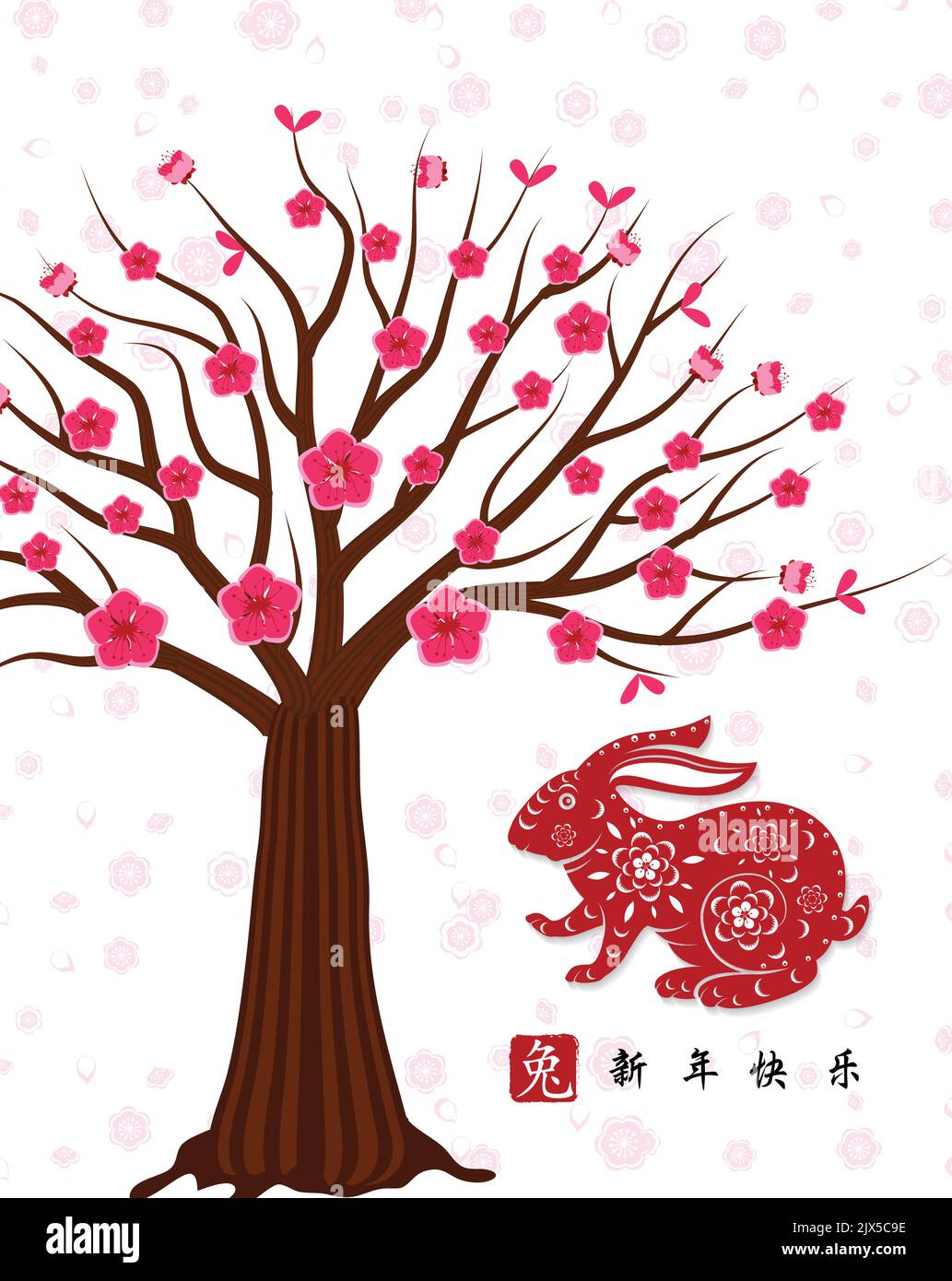 Happy new year 2023, Chinese new year, Year of the Rabbit (Translation ...