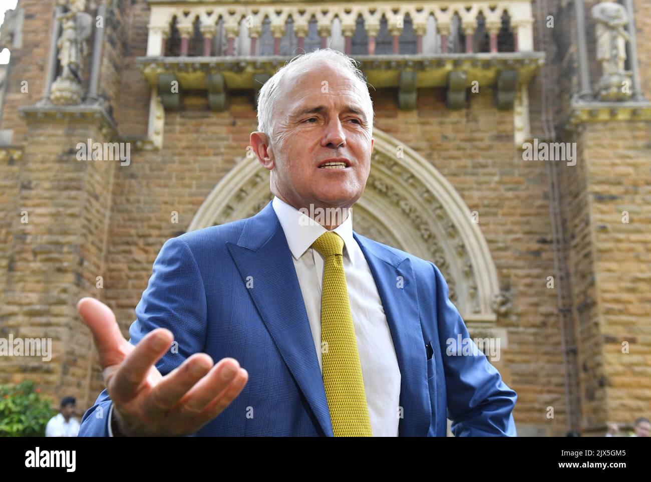 Australia's Prime Minister Malcolm Turnbull holds a press conference in ...