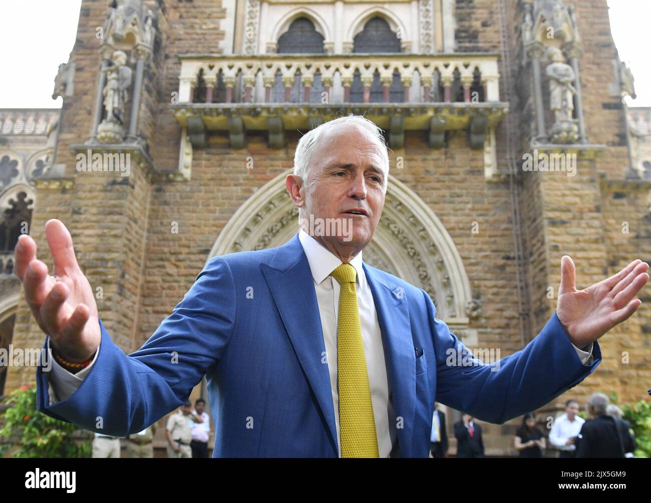 Australia's Prime Minister Malcolm Turnbull holds a press conference in ...