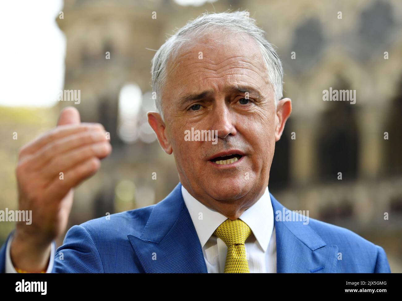 Australia's Prime Minister Malcolm Turnbull holds a press conference in ...