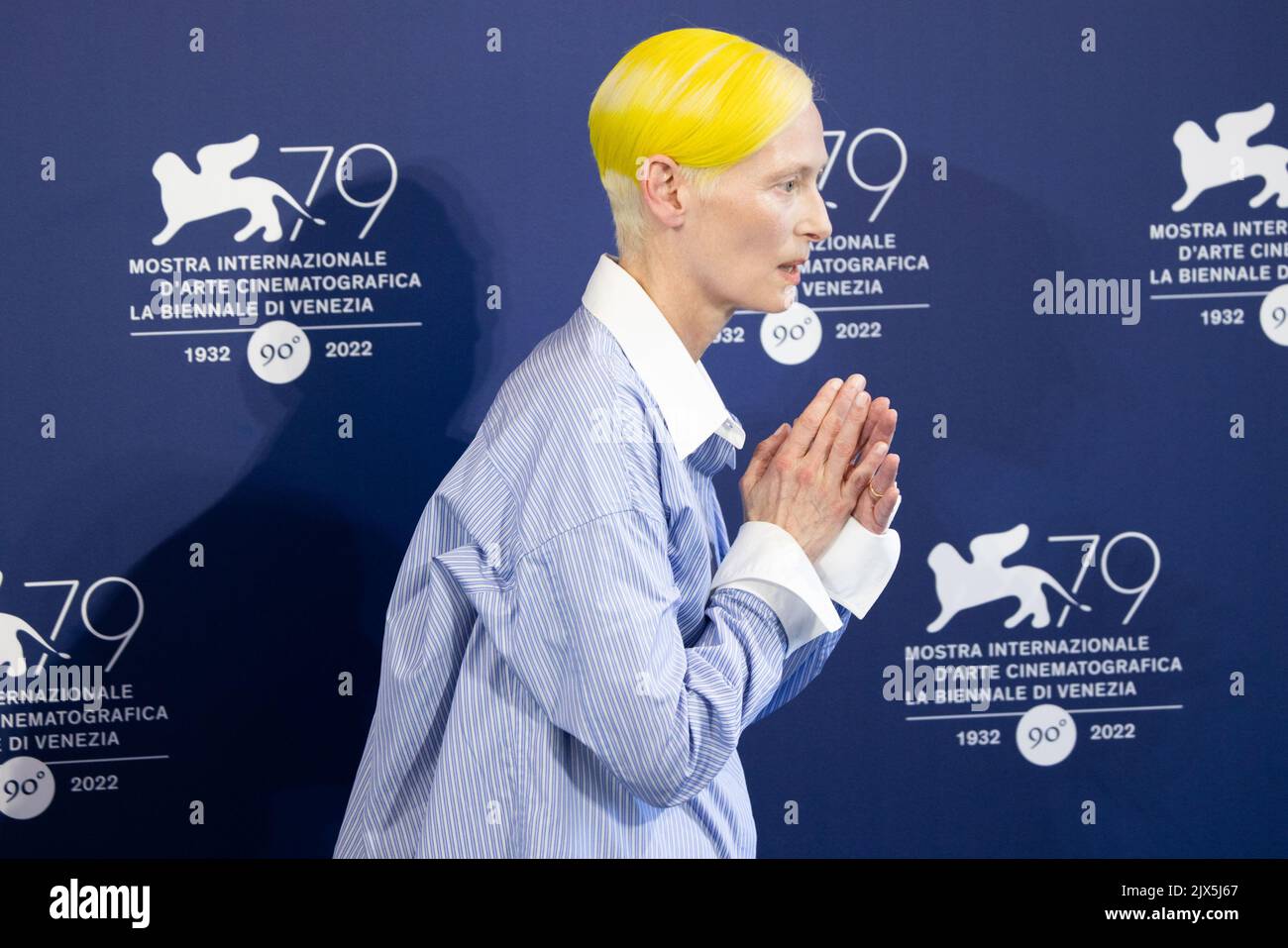 Lido Di Venezia, Italy. 06th Sep, 2022. Tilda Swinton attends the ...