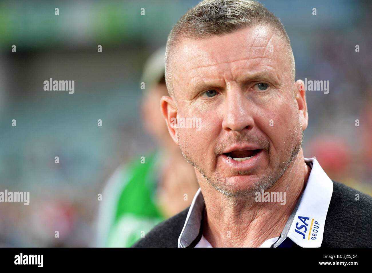 Newcastle Jets Coach Mark Jones during the Round 27 A-League match ...
