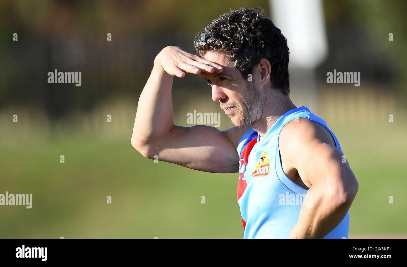 Robert Murphy is seen at Western Bulldogs training at the Whitten Oval ...