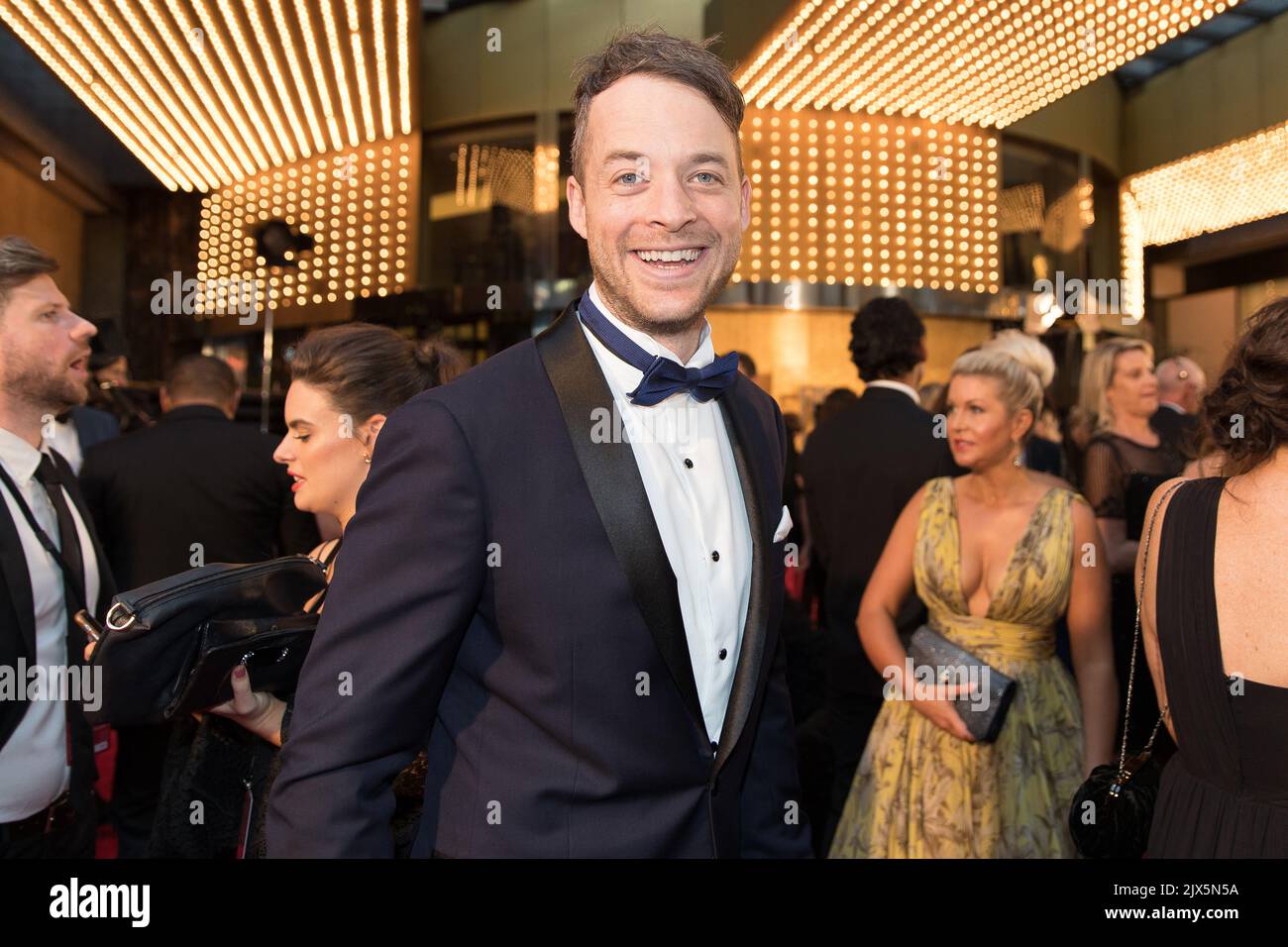 Hamish Blake at the 2017 Logie Awards at the Crown Casino in Melbourne ...