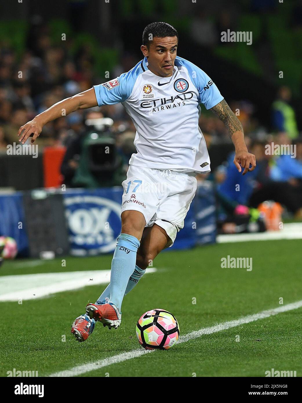 Tim Cahill of City is seen in action during the A-League Elimination ...