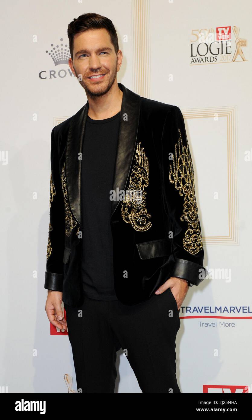 Andy Grammer arrives at the 2017 Logie Awards at the Crown Casino in ...