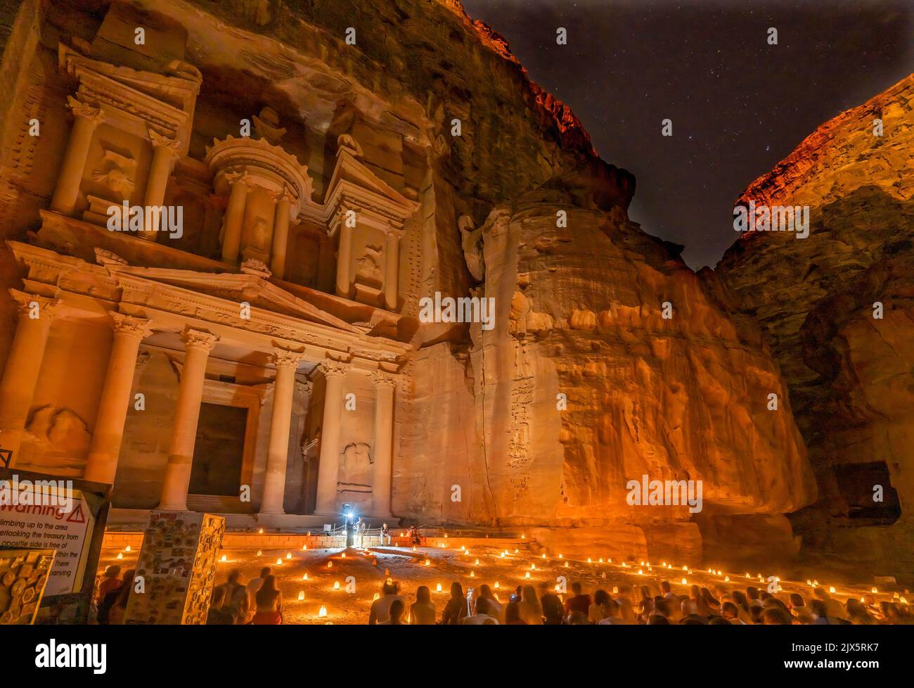 Treasury Illuminated Night Presentation Small Fires Petra Jordan Built ...