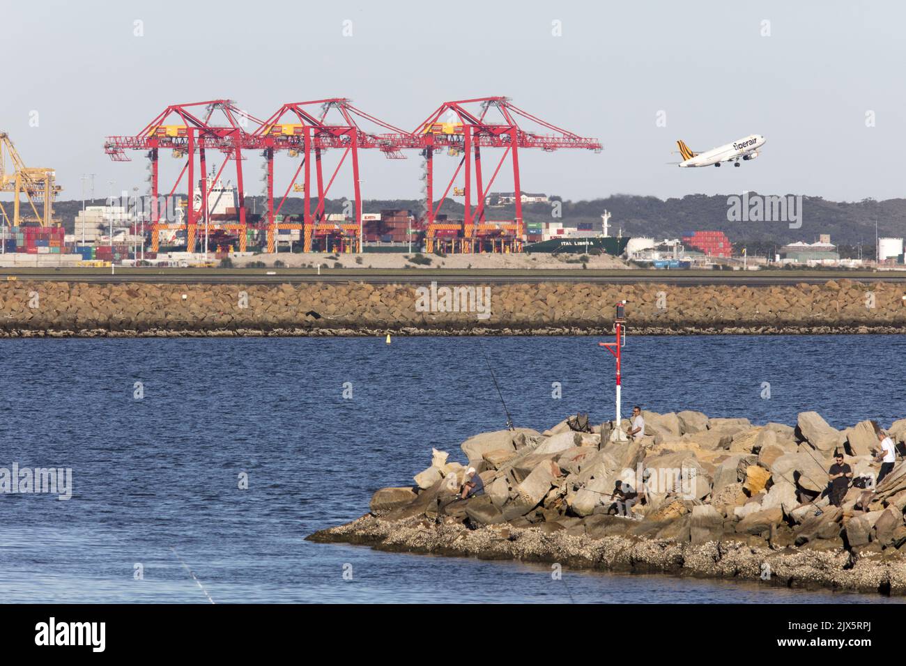 A general view of activity at the Port Botany shipping and container ...