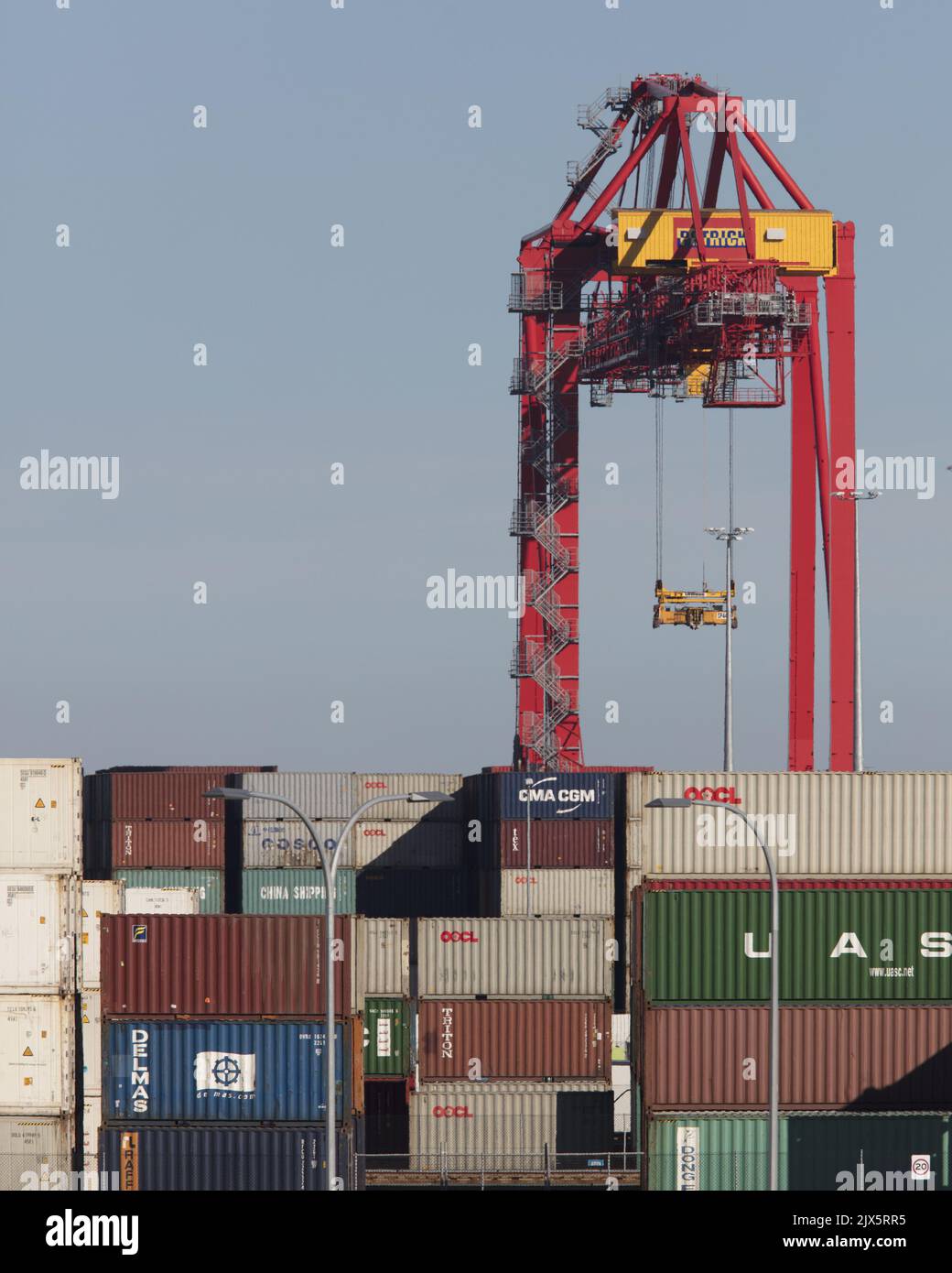 A general view of activity at the Port Botany shipping and container ...