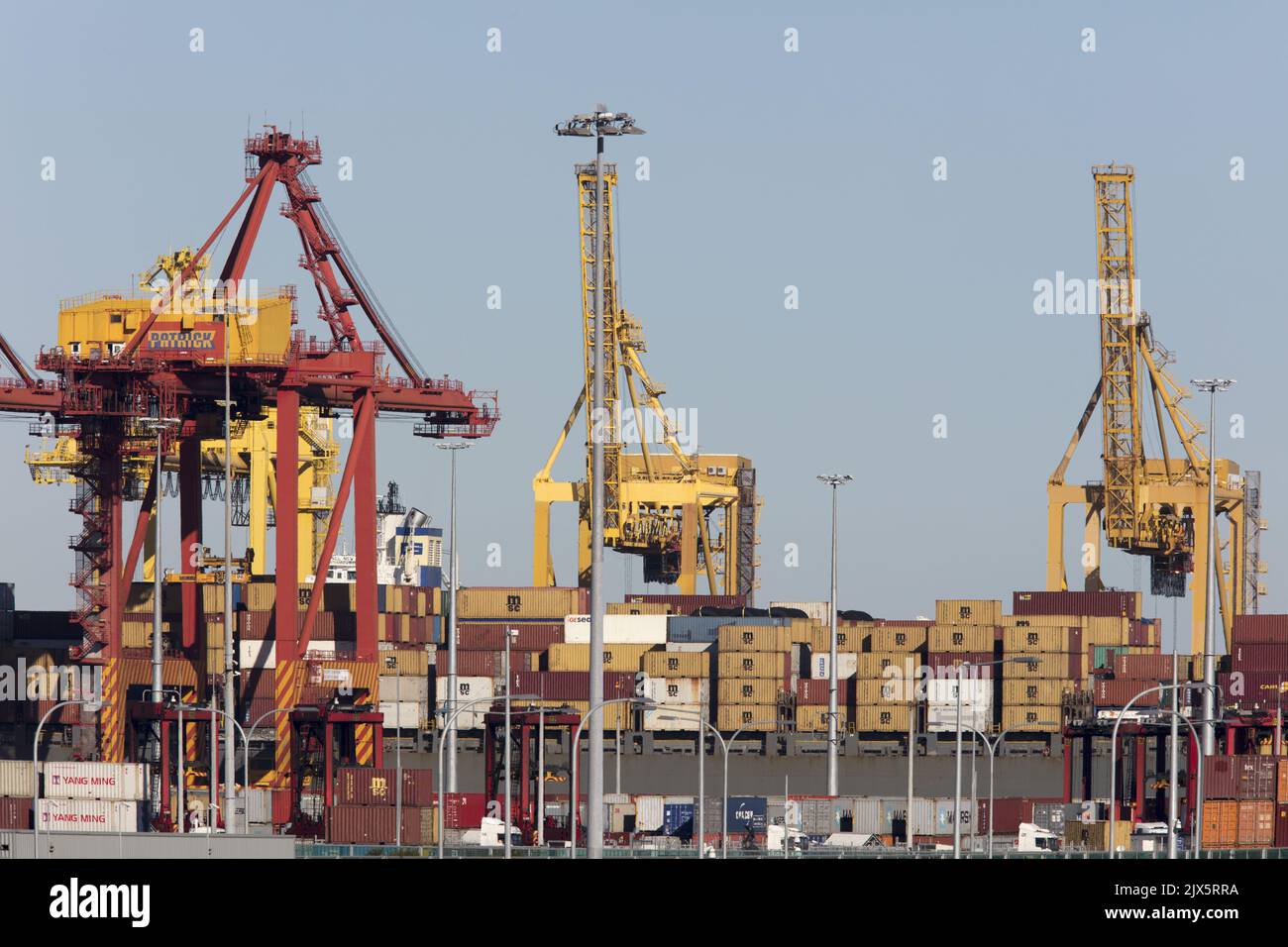 A general view of activity at the Port Botany shipping and container ...