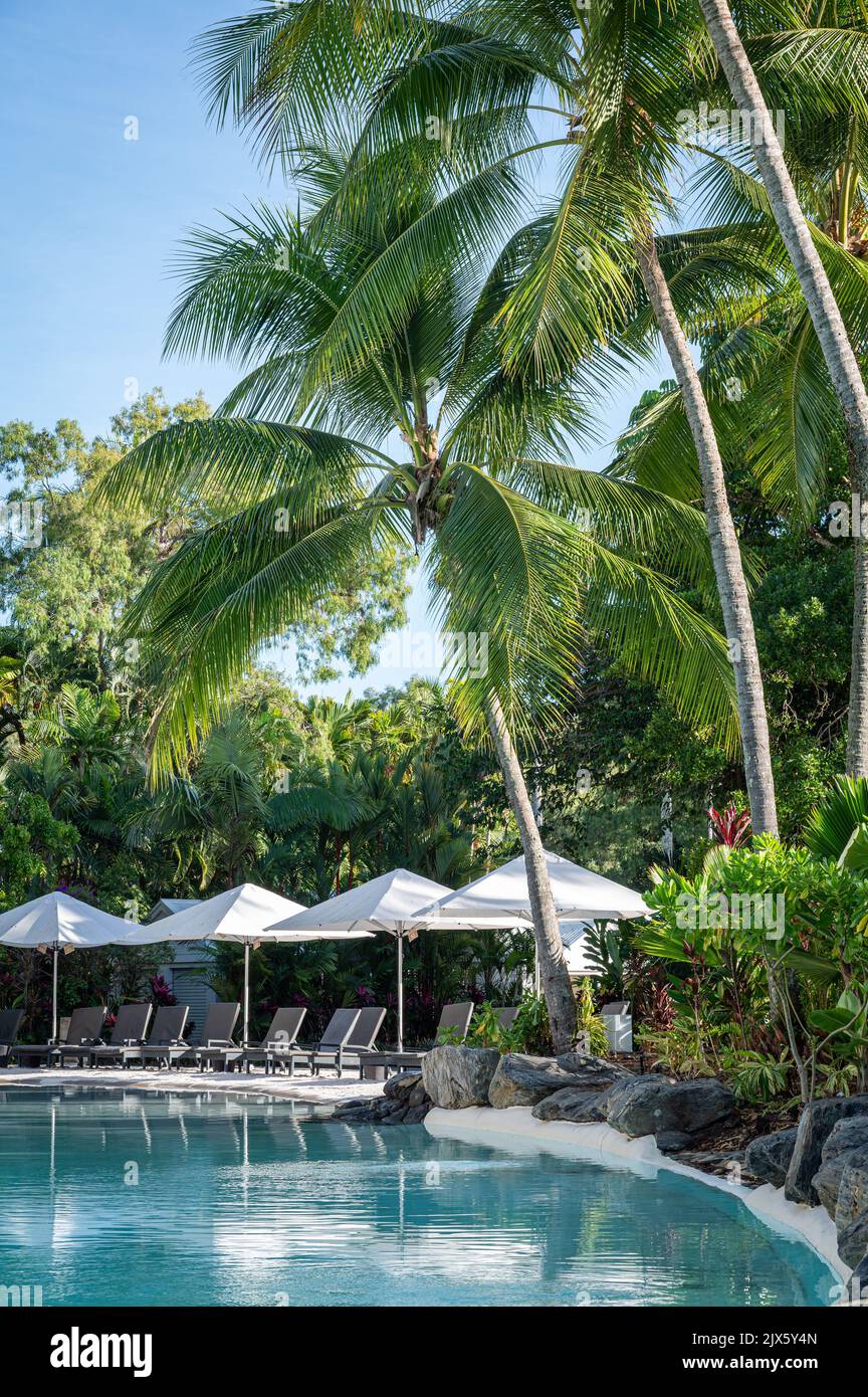 A view along one of the many pool areas available at this 5 Star luxury ...