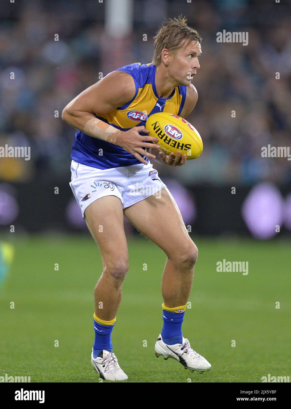 Mark LeCras of the Eagles during the Round 7 AFL match between the Port ...