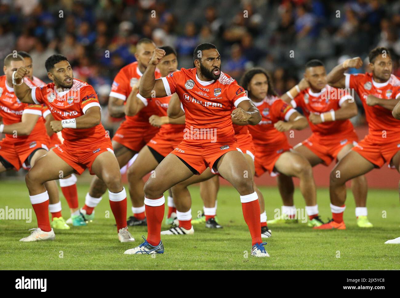 Tonga Mate Ma'a perform the Haka before the Pacific Test match between ...