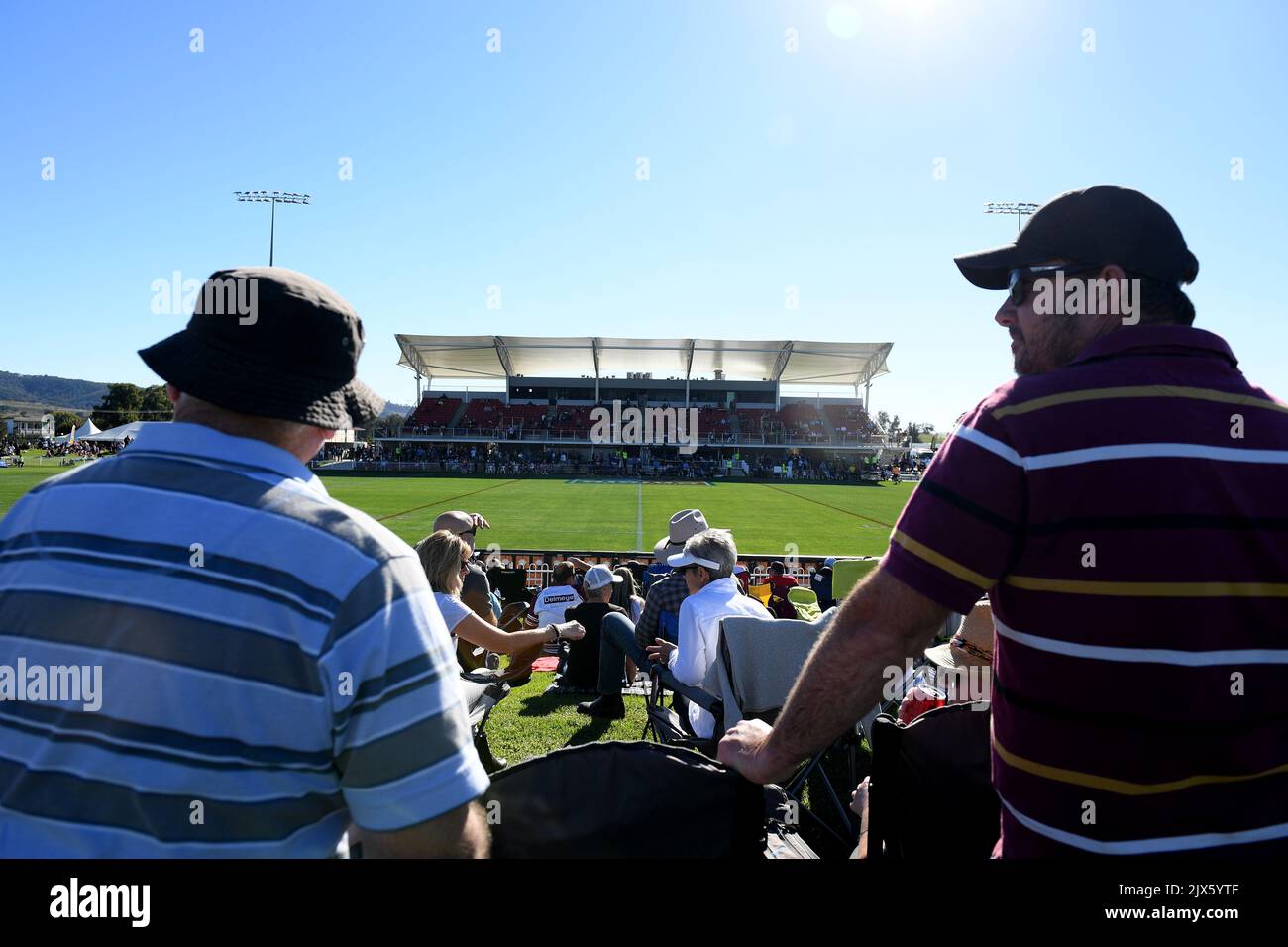 A general view ahead of the City v Country Origin rugby league match at ...