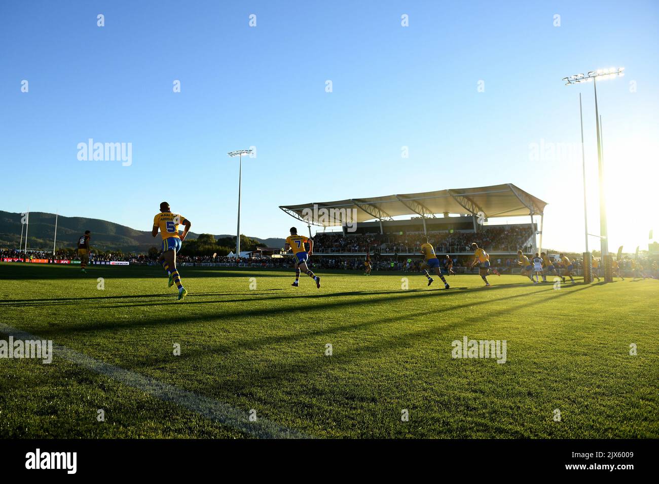 A general view of play during the City v Country Origin rugby league ...