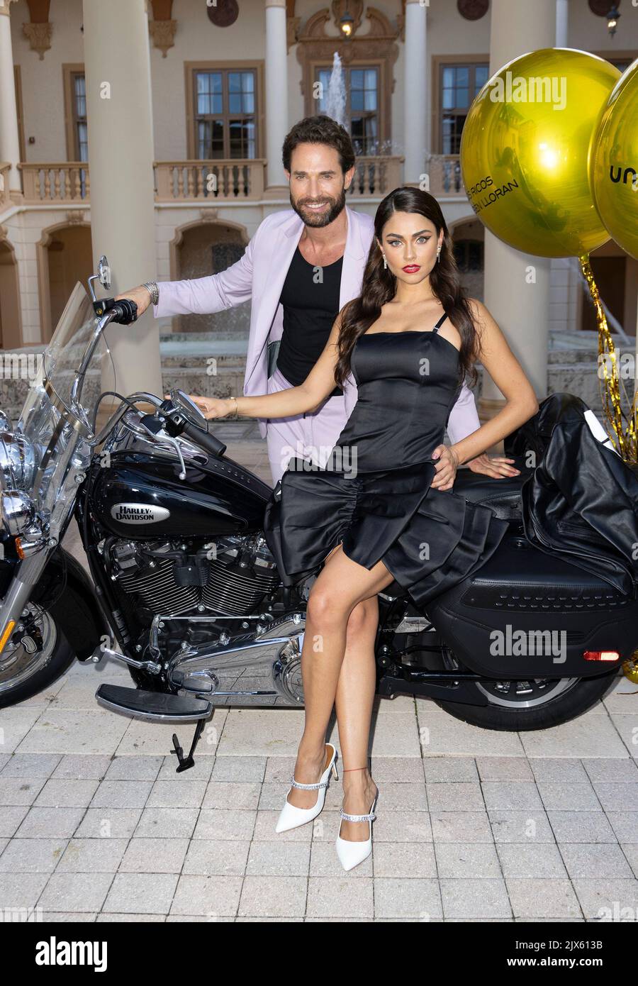 CORAL GABLES, FL - SEPTEMBER 6: Sebastian Rulli and Claudia Martin are ...