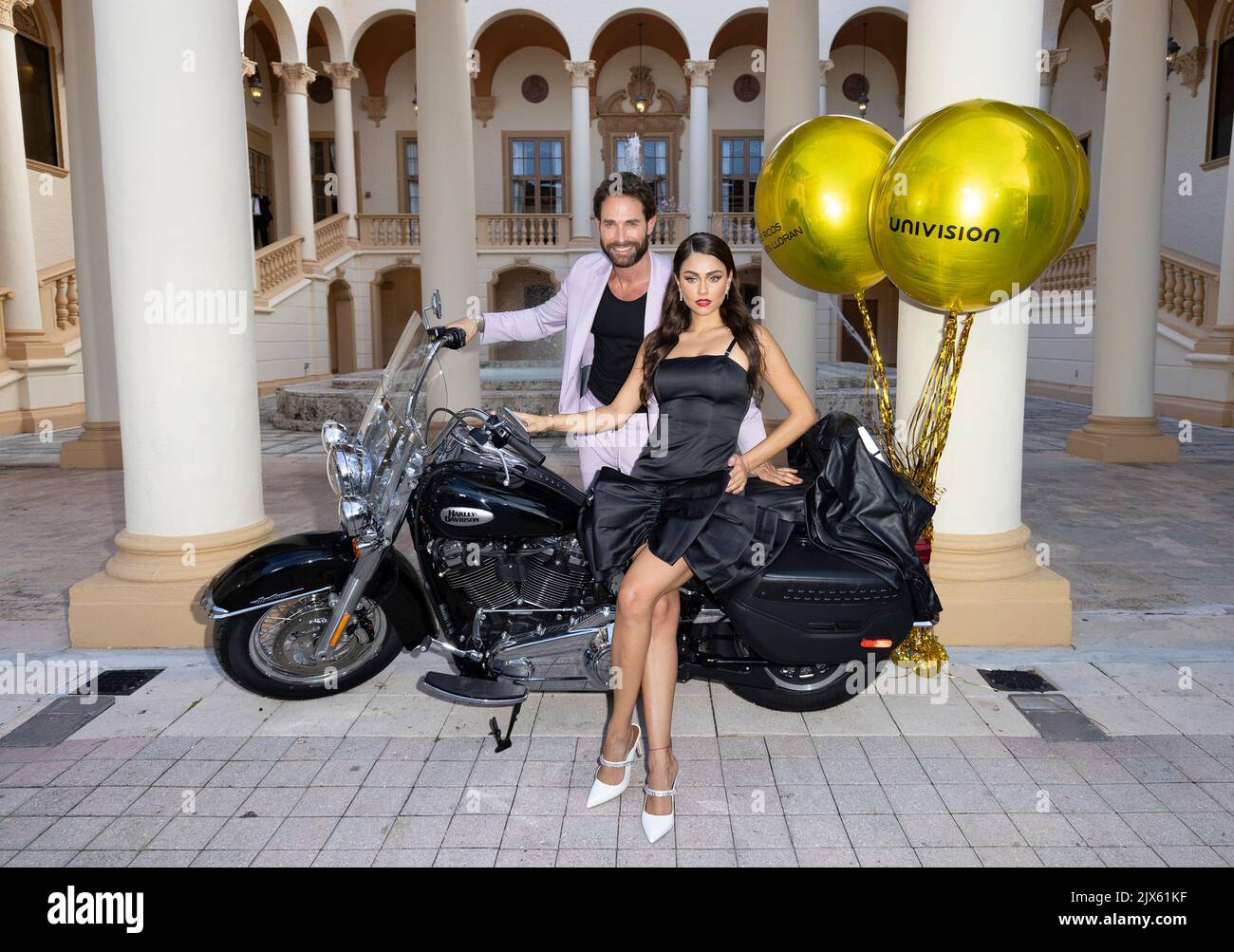 CORAL GABLES, FL - SEPTEMBER 6: Sebastian Rulli and Claudia Martin are ...