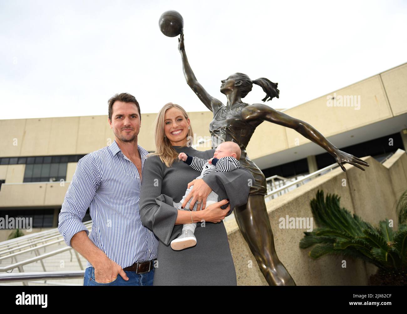 Former Australian and Firebirds Netball captain Laura Geitz poses with ...