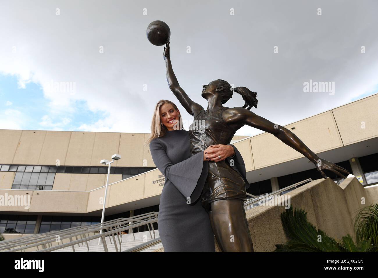 Former Australian and Firebirds Netball captain Laura Geitz poses next ...