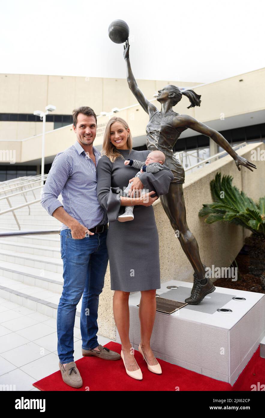 Former Australian and Firebirds Netball captain Laura Geitz poses with ...