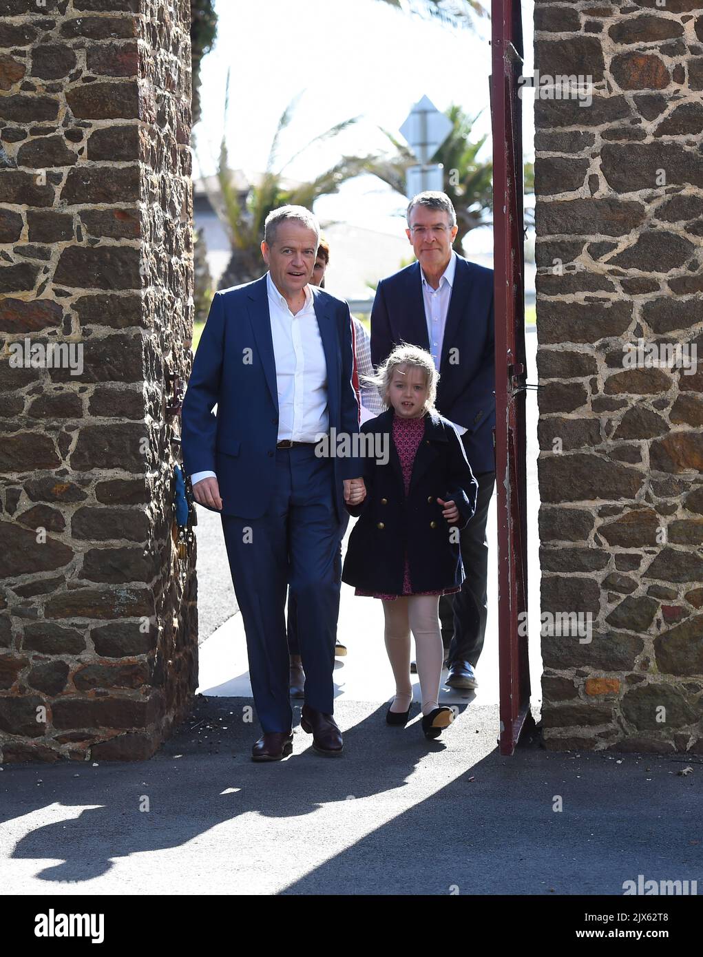 The Leader of the Opposition, Bill Shorten with his daughter Clementine ...