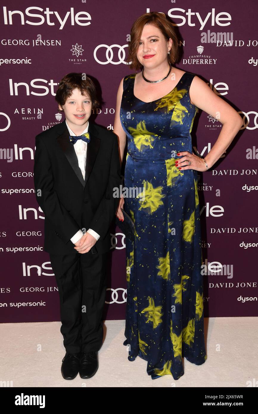 Professor Tanya Munro and her son Ben poses for a photograph as they ...