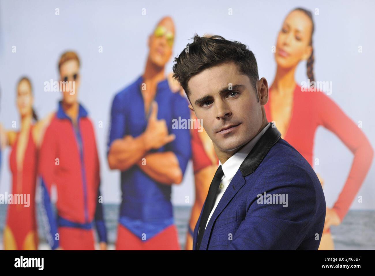 Zac Efron attends the Australian premiere of Baywatch in Sydney ...