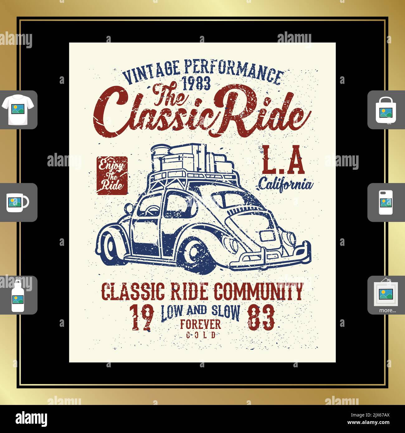 Retro vintage tshirt hi-res stock photography and images - Alamy