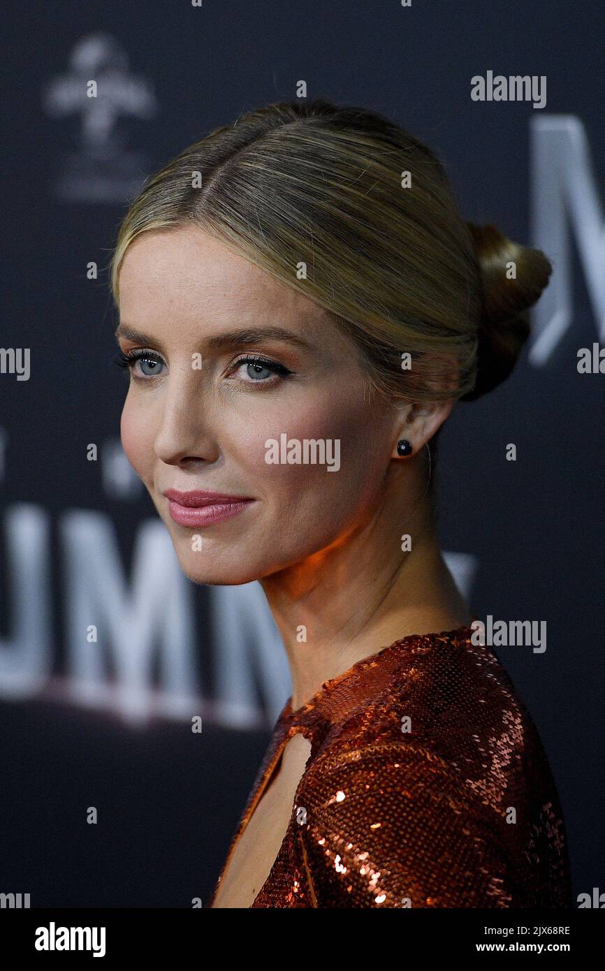 British actor Annabelle Wallis arrives at the Australian premiere of ...