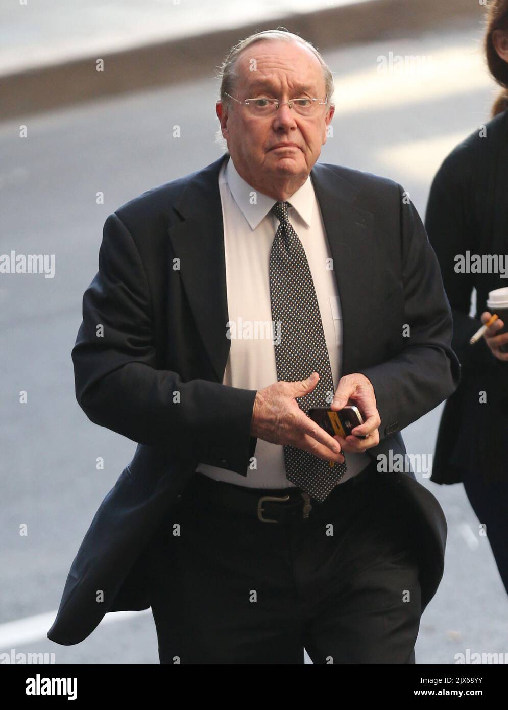 Stephen Larkin arrives to the Downing Centre court building in Sydney ...