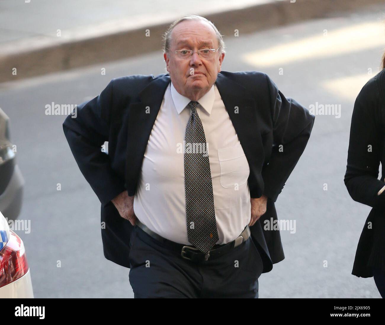 Stephen Larkin arrives to the Downing Centre court building in Sydney ...
