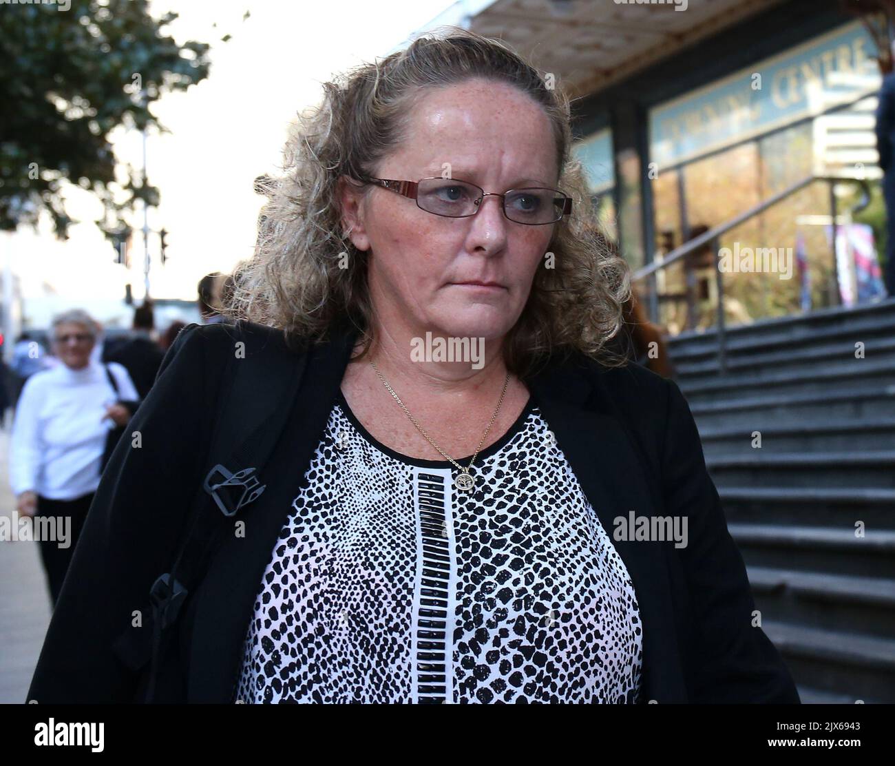 Sharon Yarnton leaves the Downing Centre court building in Sydney ...