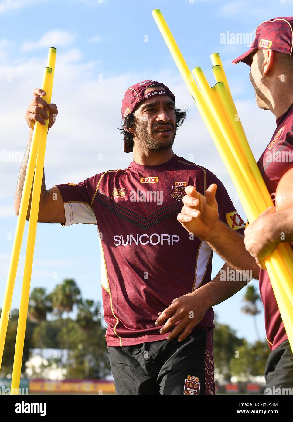 Johnathan Thurston during the Queensland State of Origin team training ...