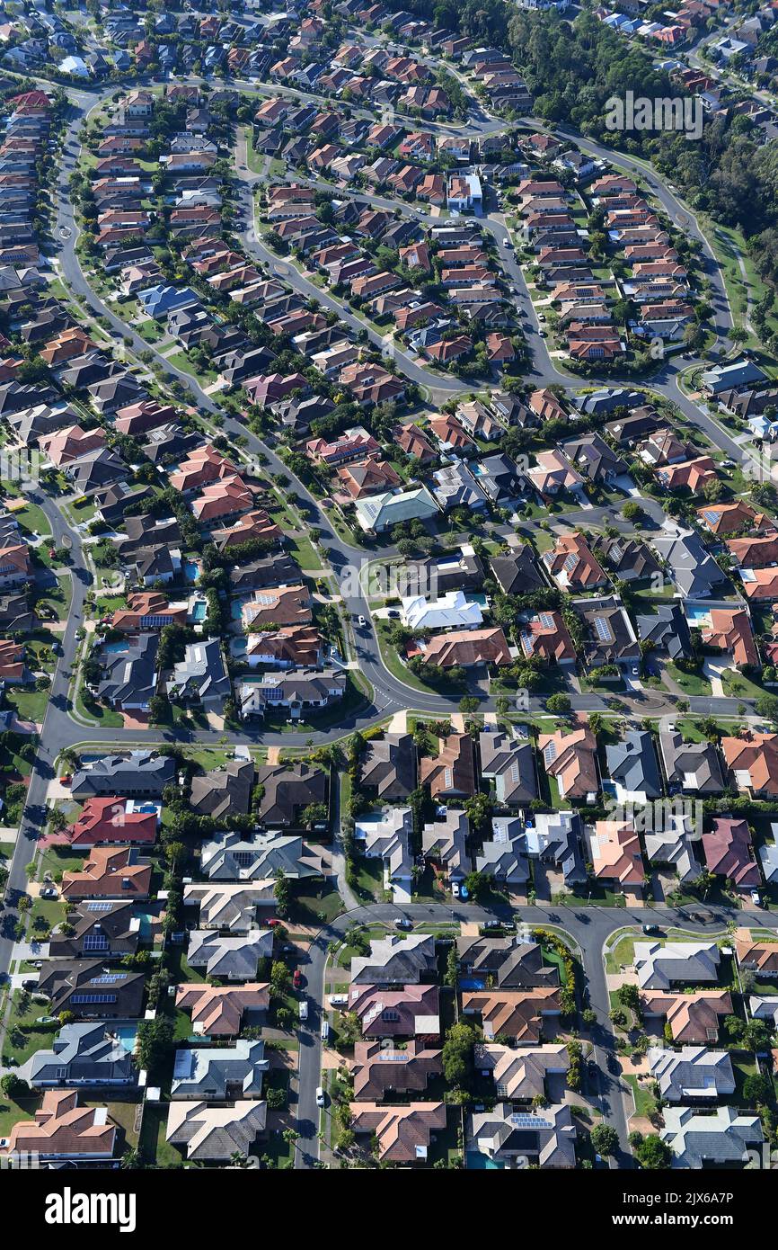 An aerial view of residential housing on the Gold Coast, Wednesday, May ...