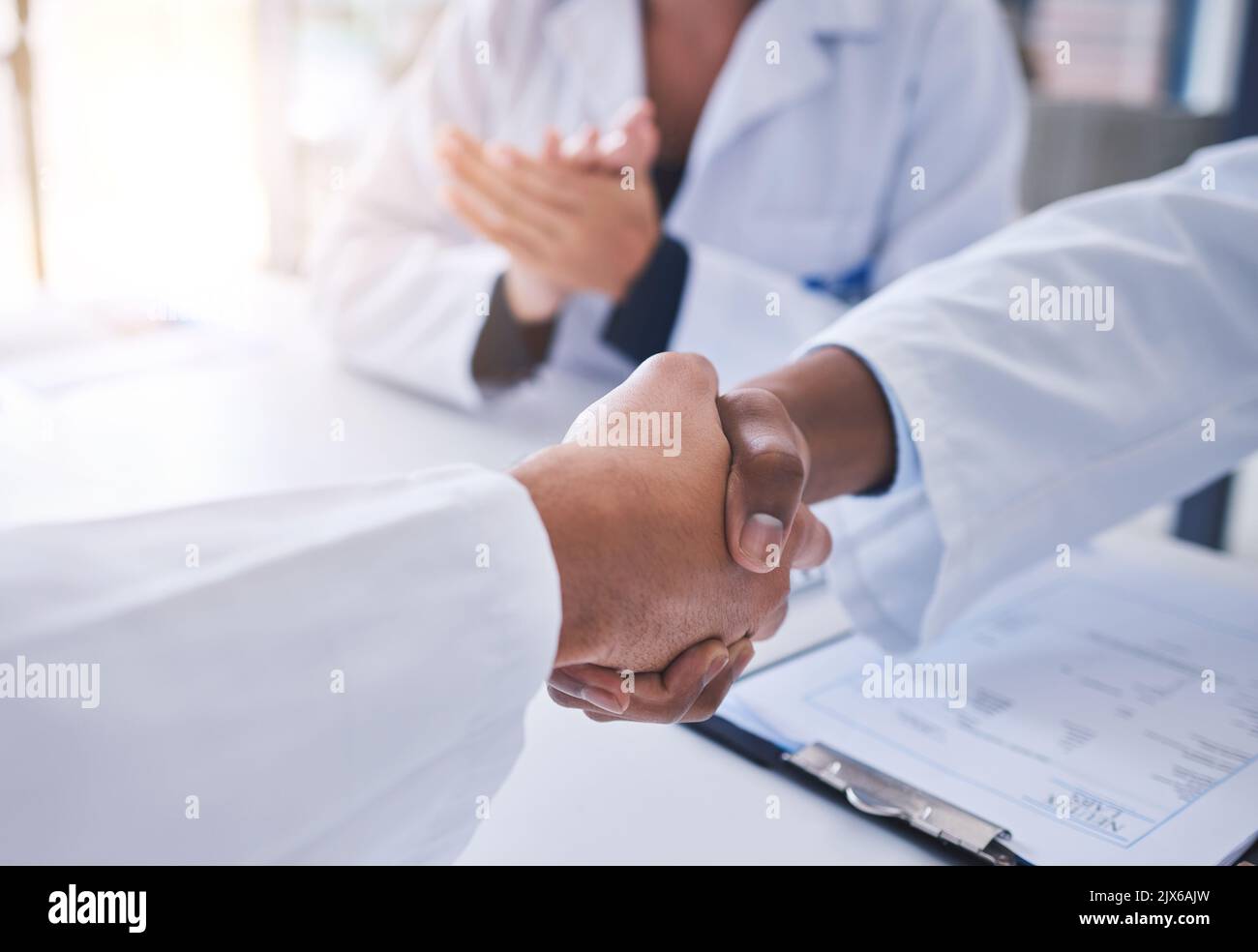 Science partnership agreement, handshake innovation deal and research ...