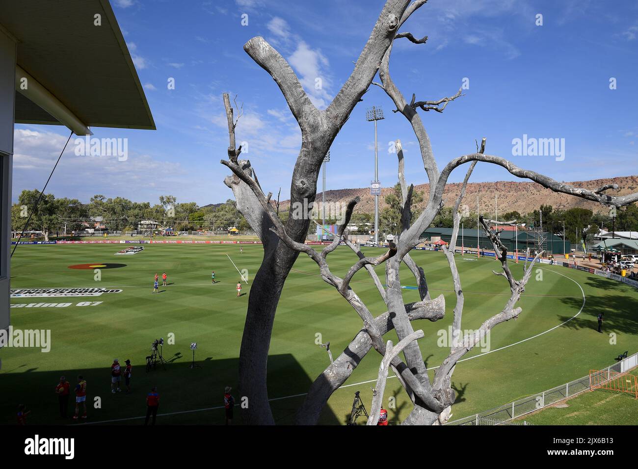 A general view of GIO Traeger Park ahead of the Round 10 AFL match ...