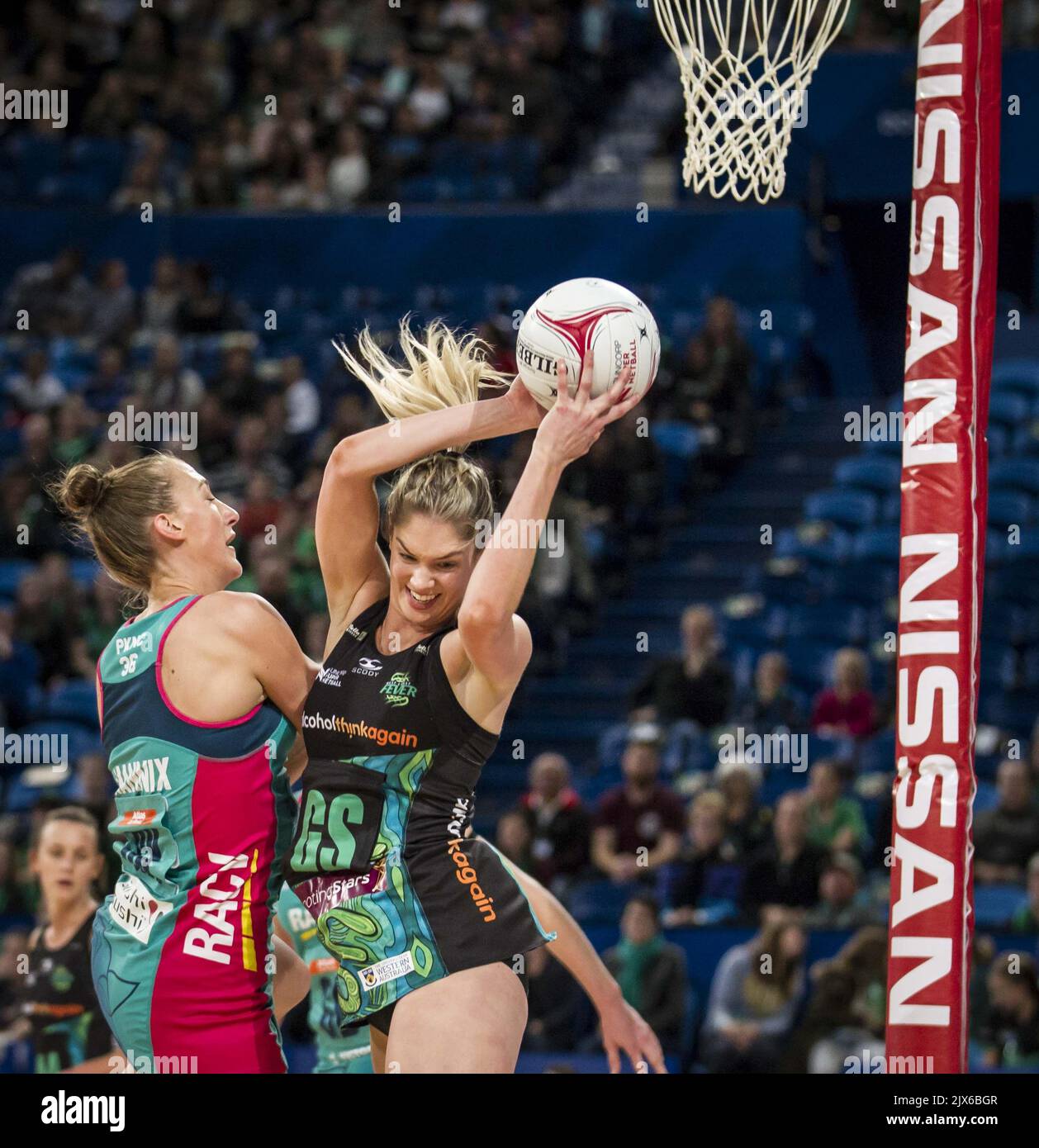 Kaylia Stanton for the Fever and Emily Mannix for the Melbourne Vixens ...