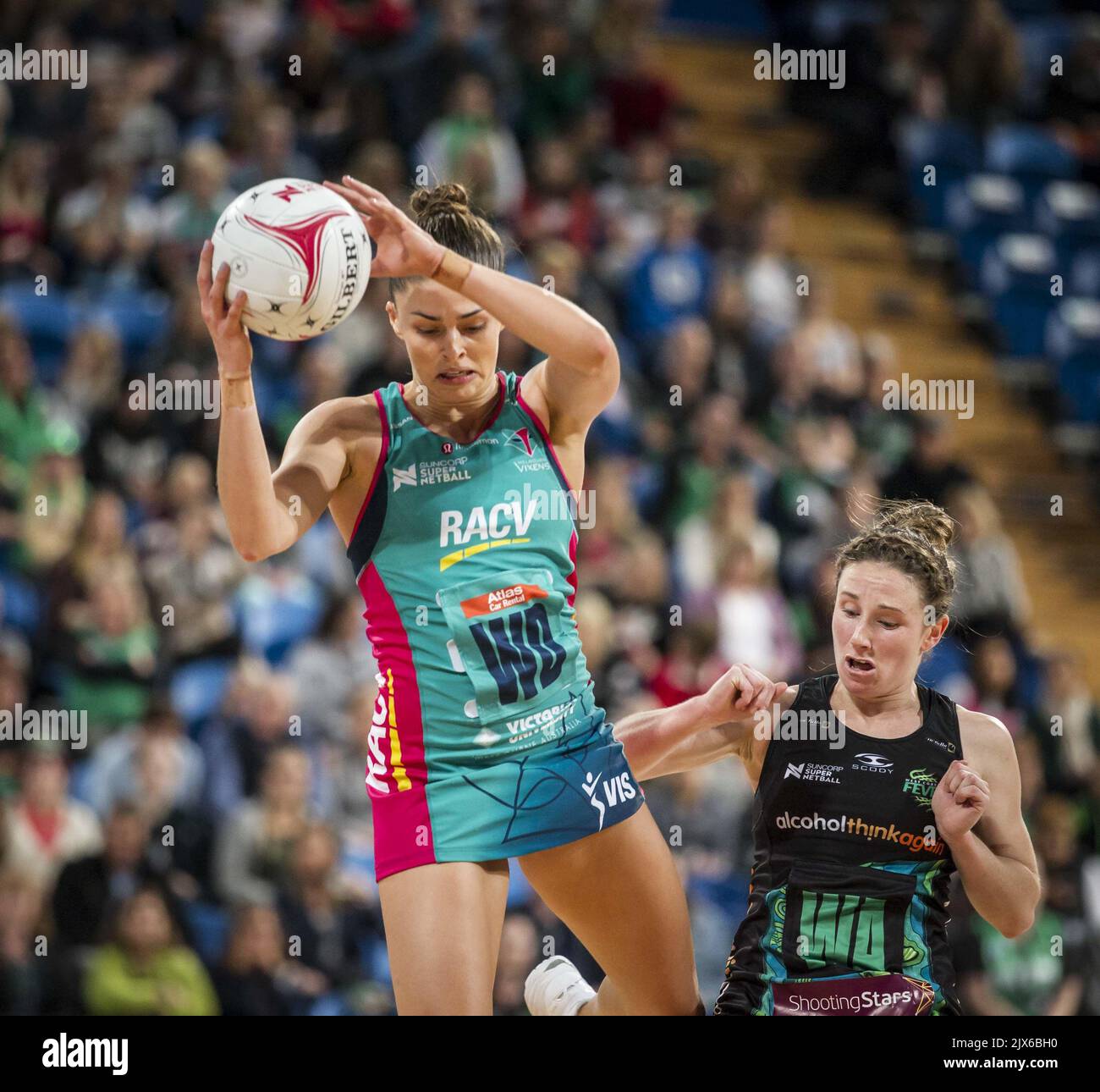 Chloe Watson for the Melbourne Vixens and Ingrid Colyer for the Fever ...