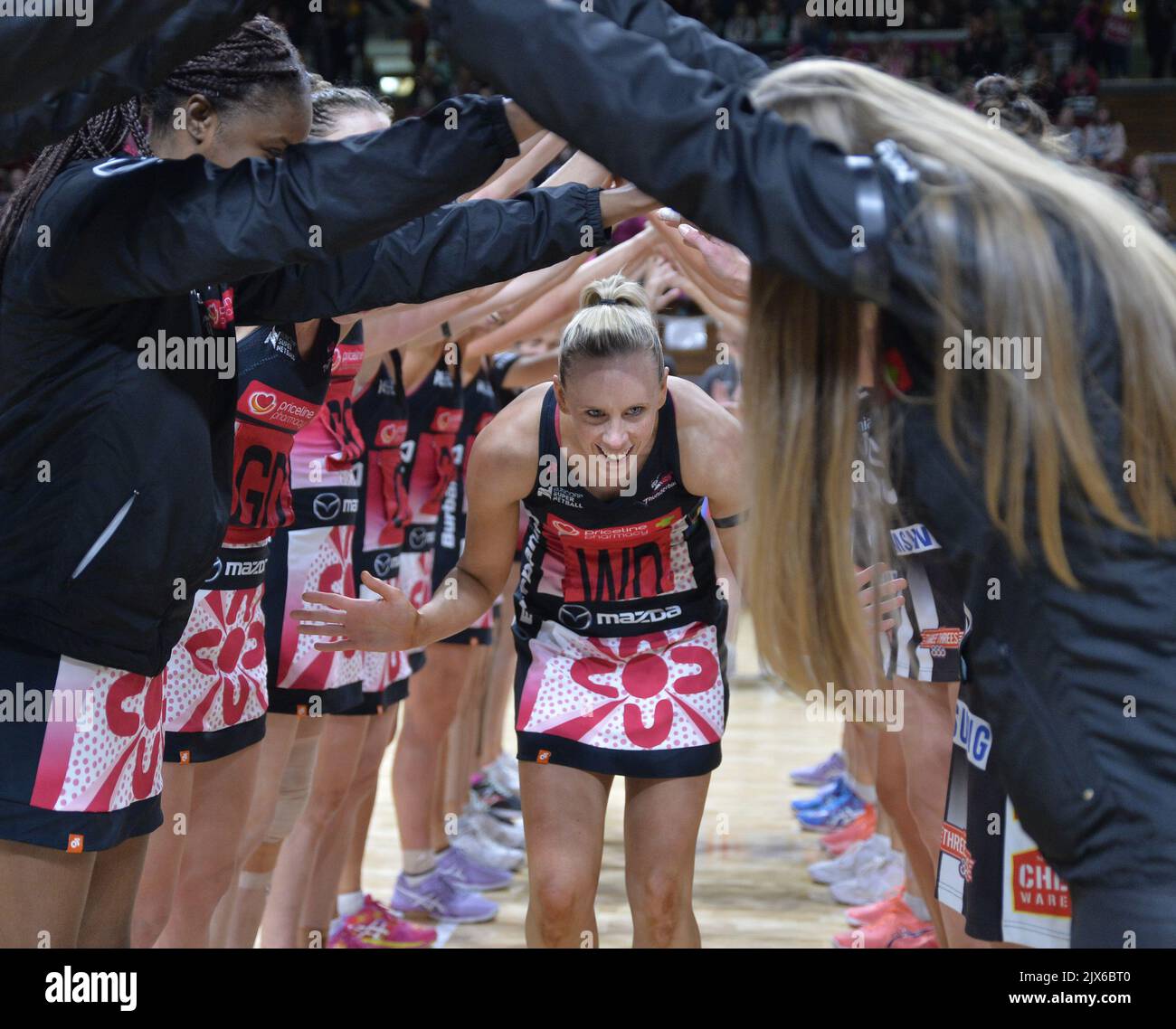 Renae Ingles of the Thunderbirds is farewelled after her final game ...