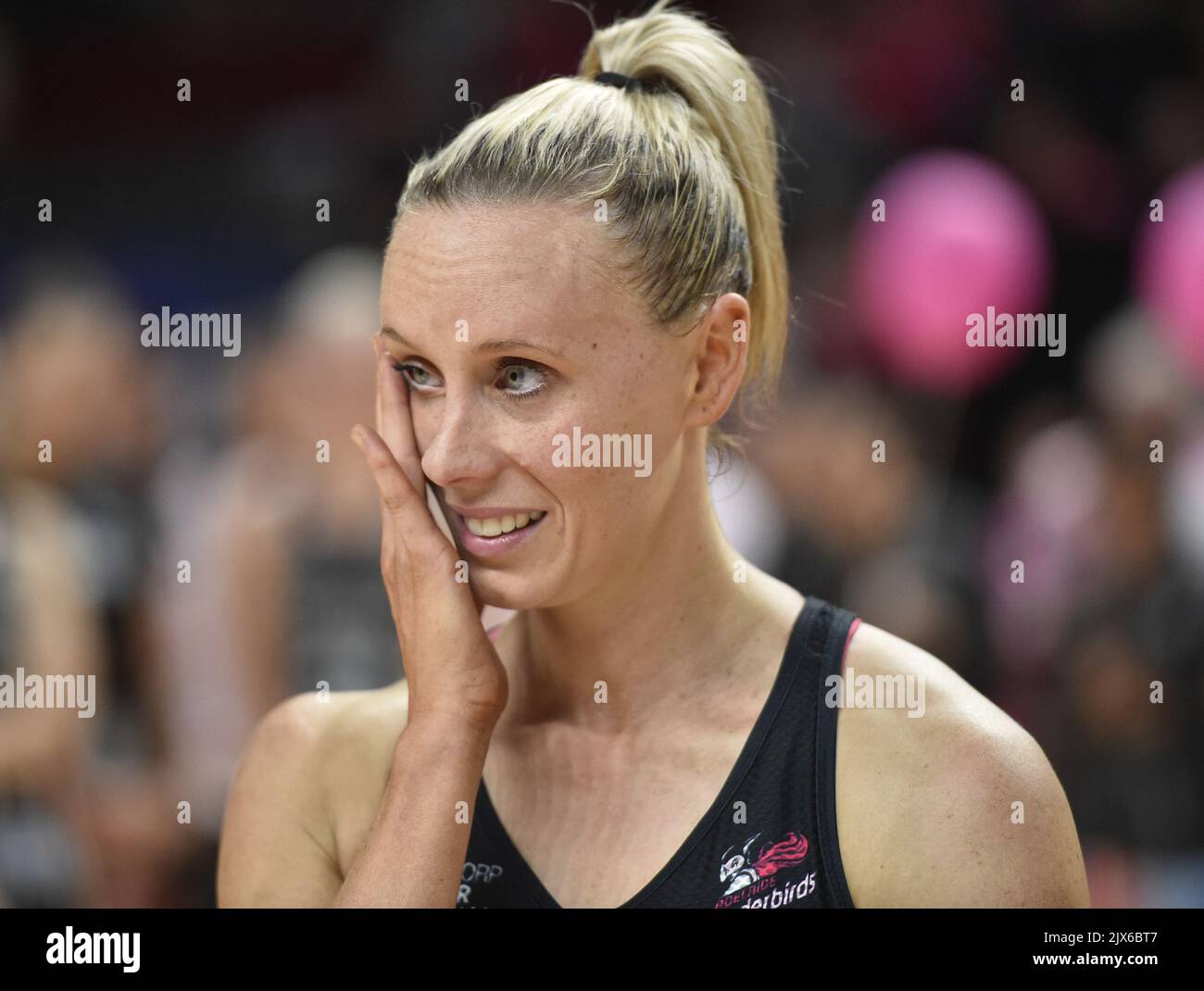 Renae Ingles of the Thunderbirds during the Round 14 Super Netball ...