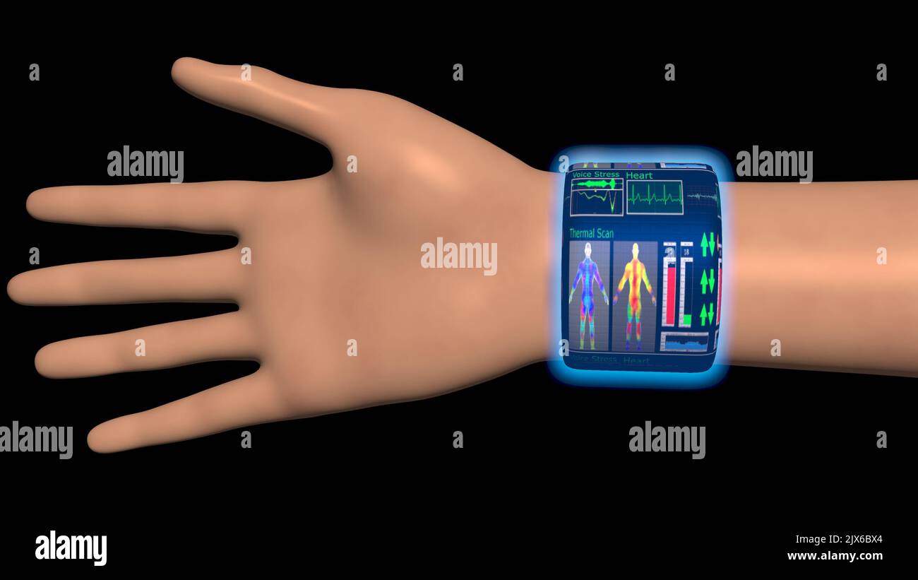 Biosensor, Bioelectronics on skin. Biosensor on epidermis. Transdermal ...