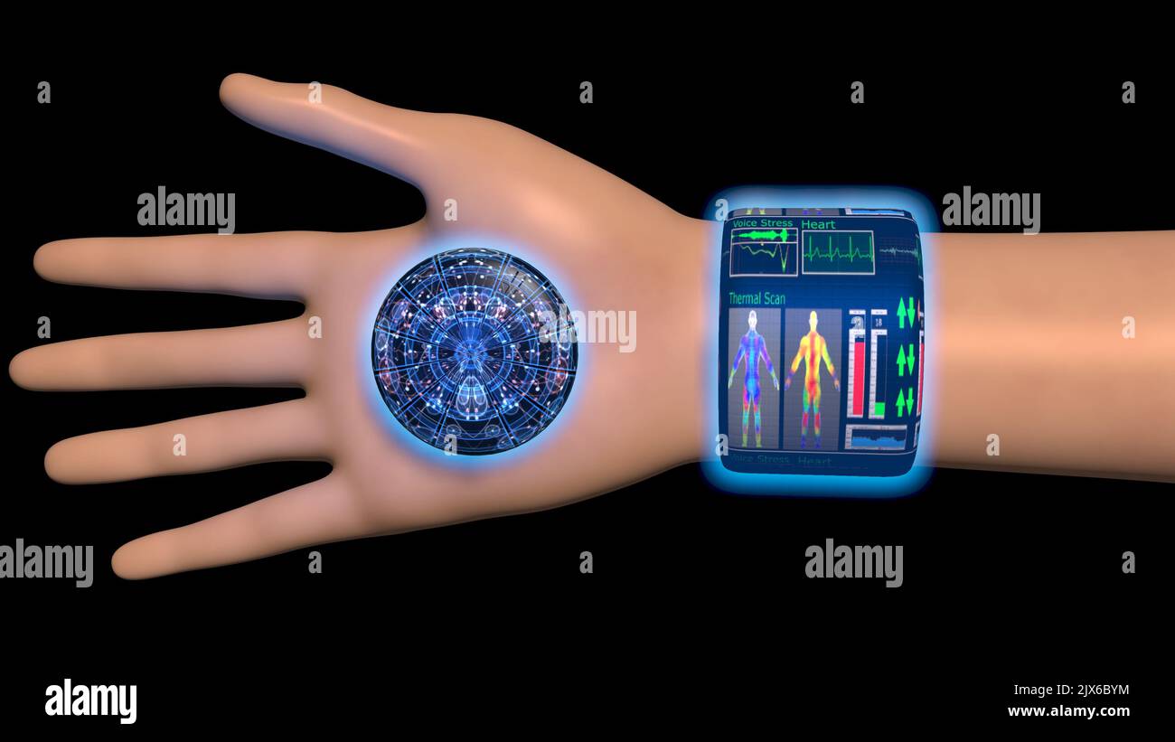 Biosensor, Bioelectronics on skin. Biosensor on epidermis. Transdermal ...