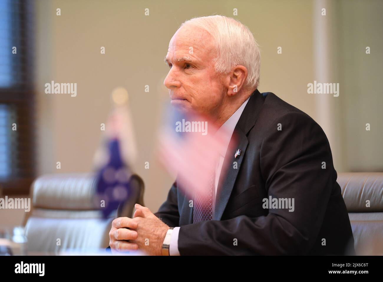 US Senator John McCain speaks during a meeting with Australian Foreign ...