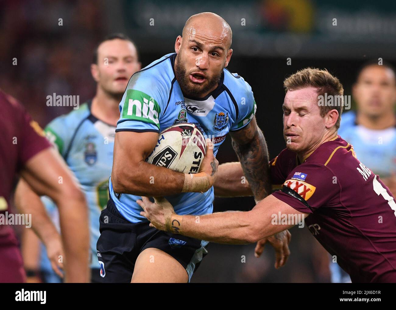 Blake Ferguson of the NSW Blues during Game 1 of the State of Origin ...