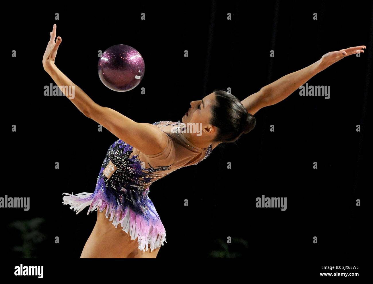 Danielle Prince of NSW during her Rhythmic routine, at the 2017 ...